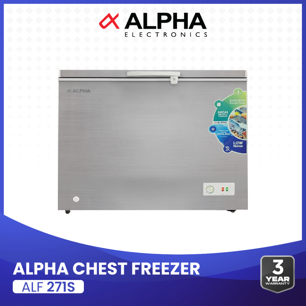 Alpha Chest Freezer (Premium Stainless Steel Series )(ALF271S) - Alpha ...